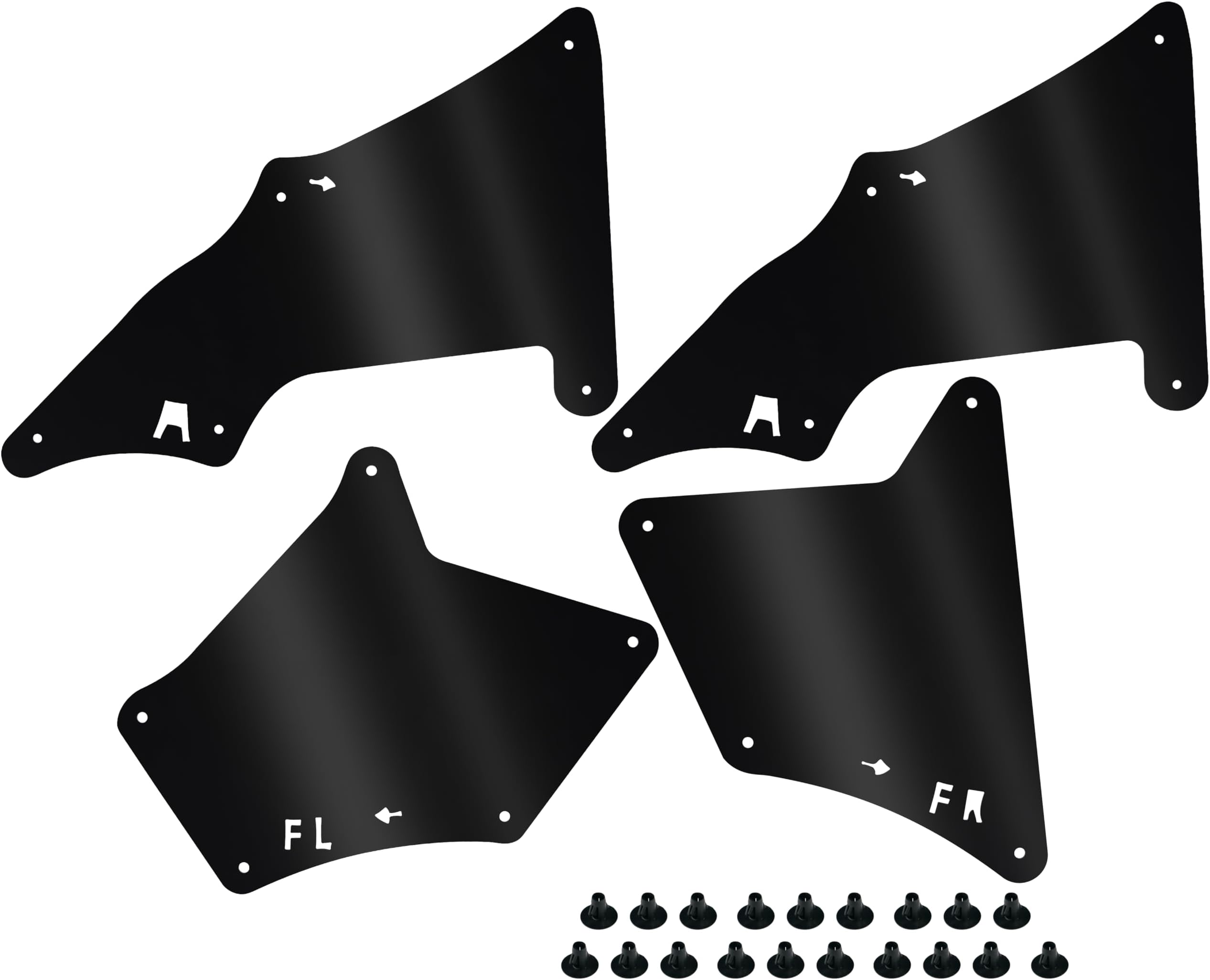 Amazon.com: HECASA Splash Guards Fender Liner Shields Compatible with ...