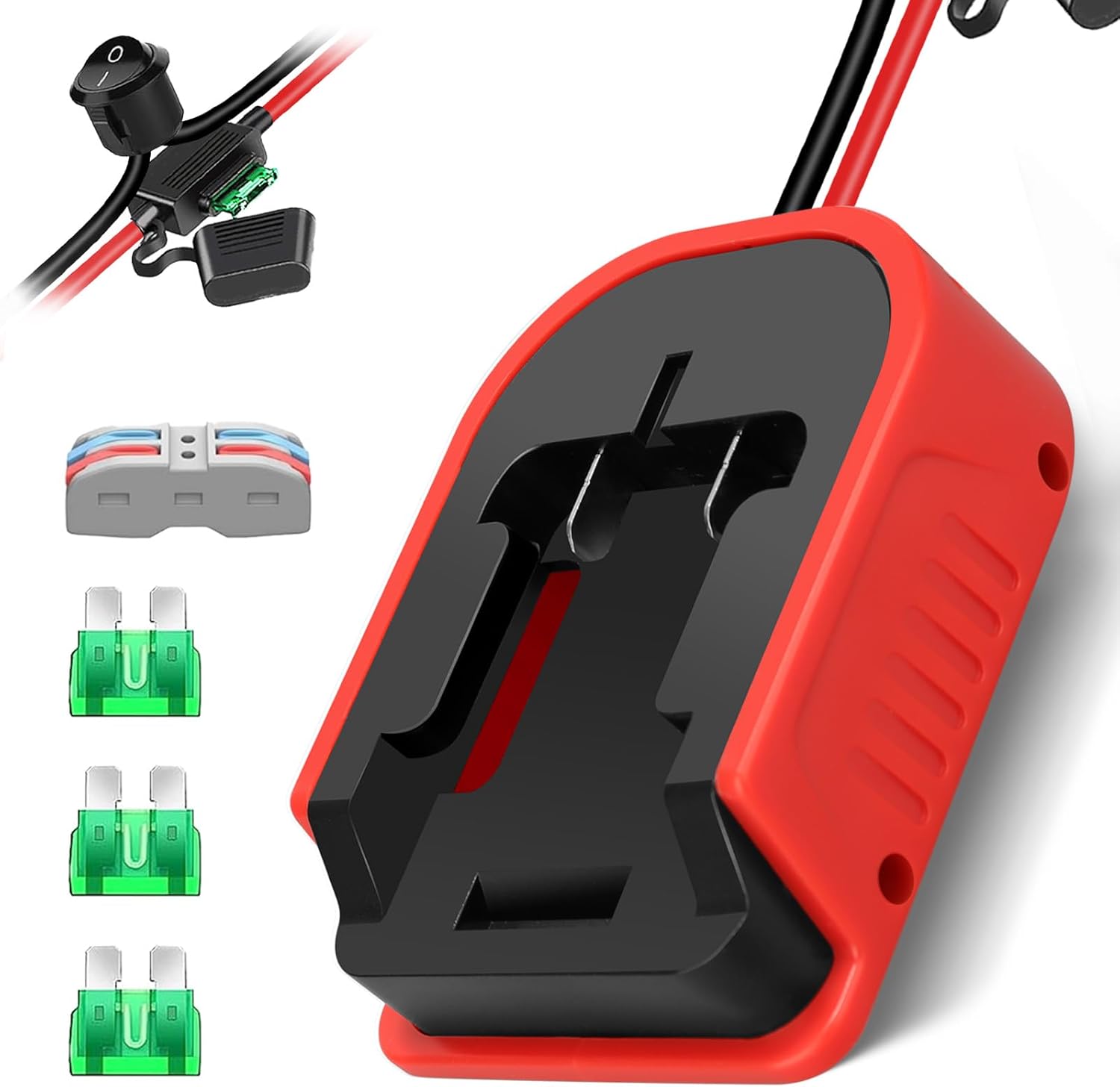 Amazon.com: JJXNDO Power Wheel Adapter for Bauer 20V Battery with Fuse ...