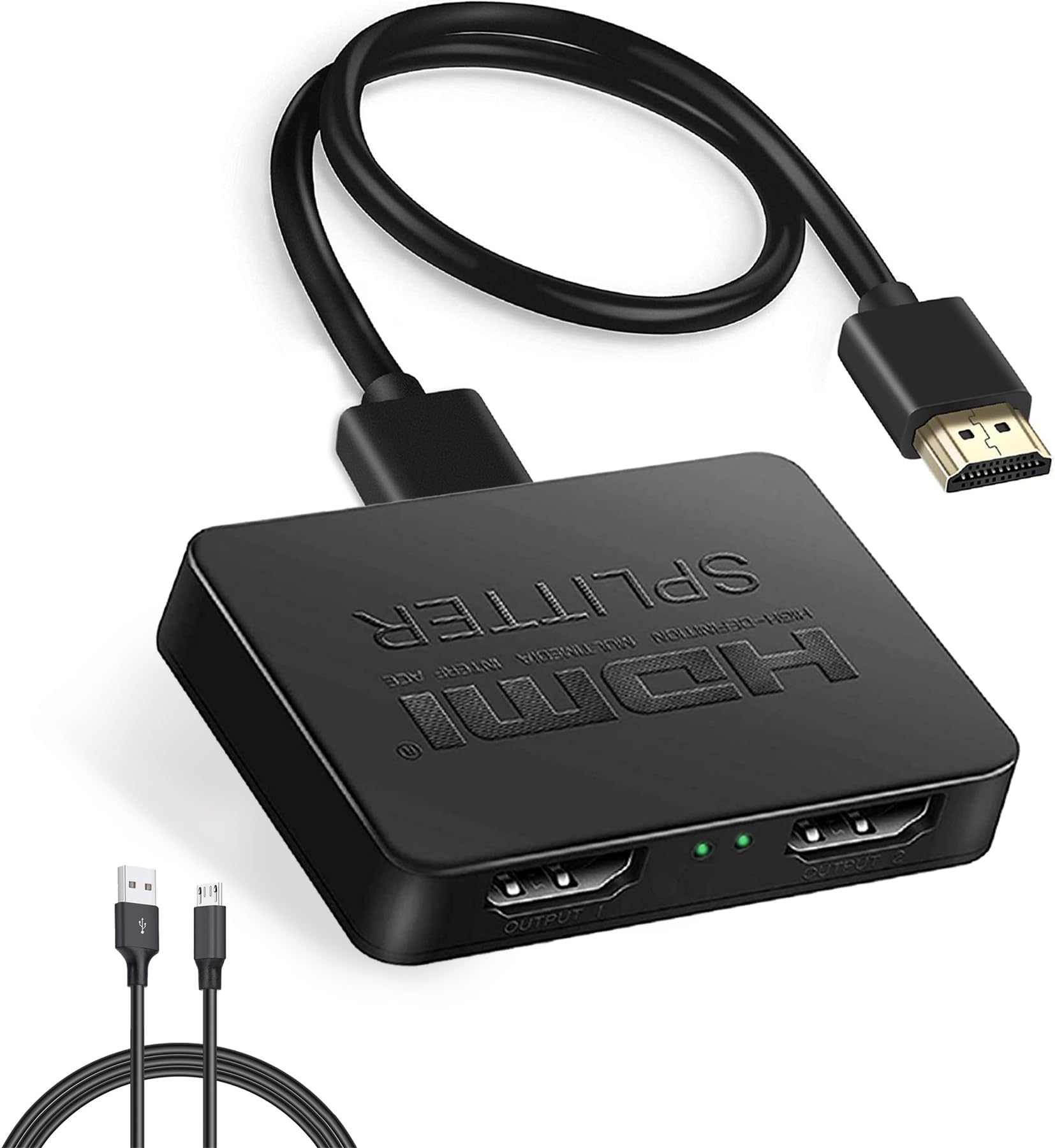 avedio links HDMI Splitter 1 in 2 Out【with 1.2M HDMI Cable 】 4K HDMI ...