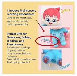 Amazon.com: Pinkfong Official Bebefinn Plush Toy: 12-Inch Interactive ...