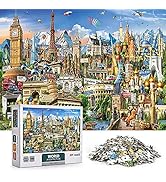 Amazon.com: JOY MAGS 1000 Piece World Landmarks Paper Jigsaw Puzzle for ...