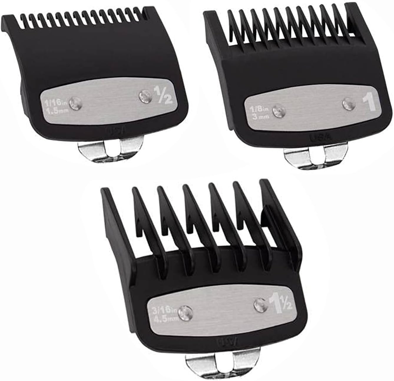 Amazon.com: Wahl Professional Set of 3 T Blade Trimmer Guides, Yellow ...