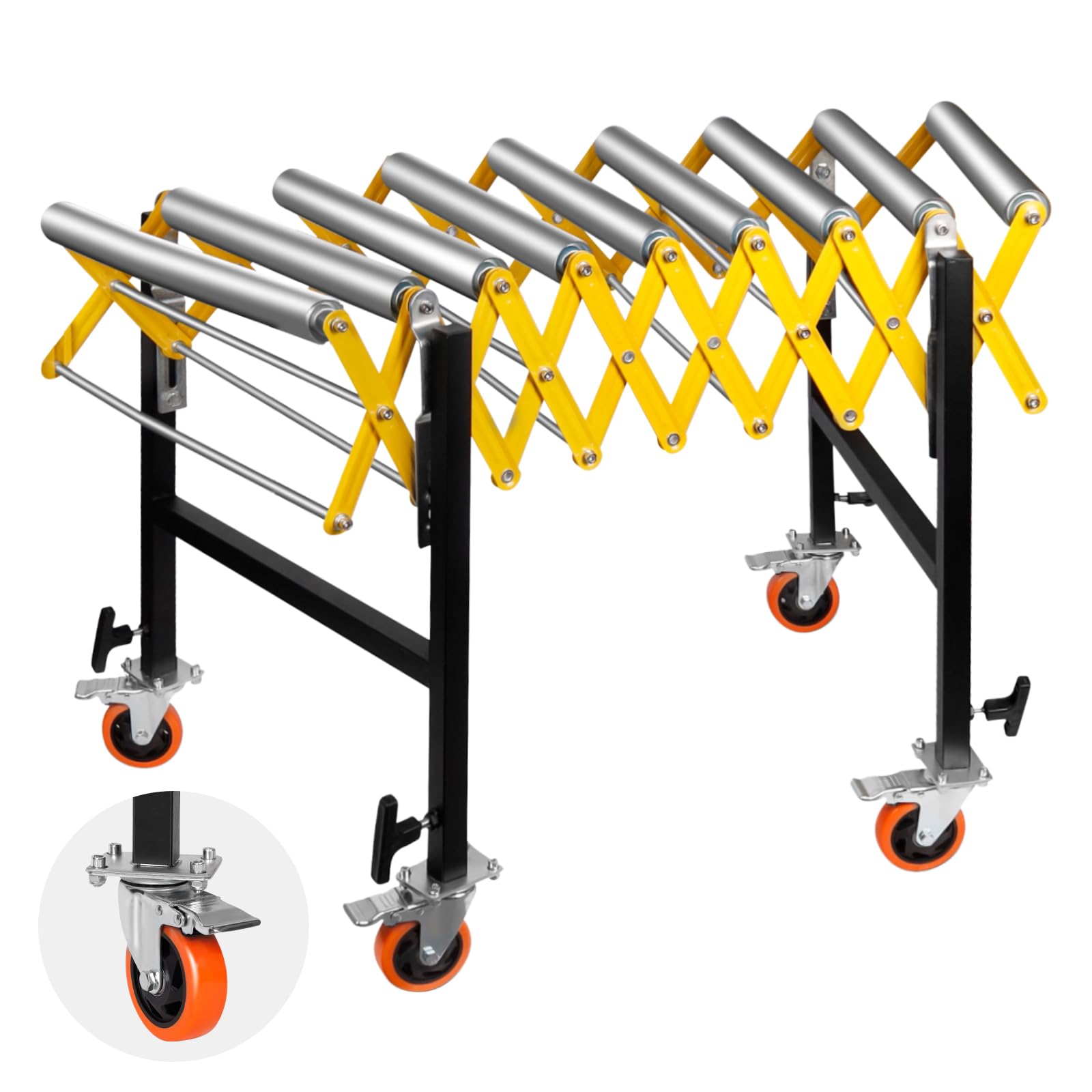 Amazon.com: DEFNES 660Lbs Adjustable Conveyor Roller, Flexible Roller ...