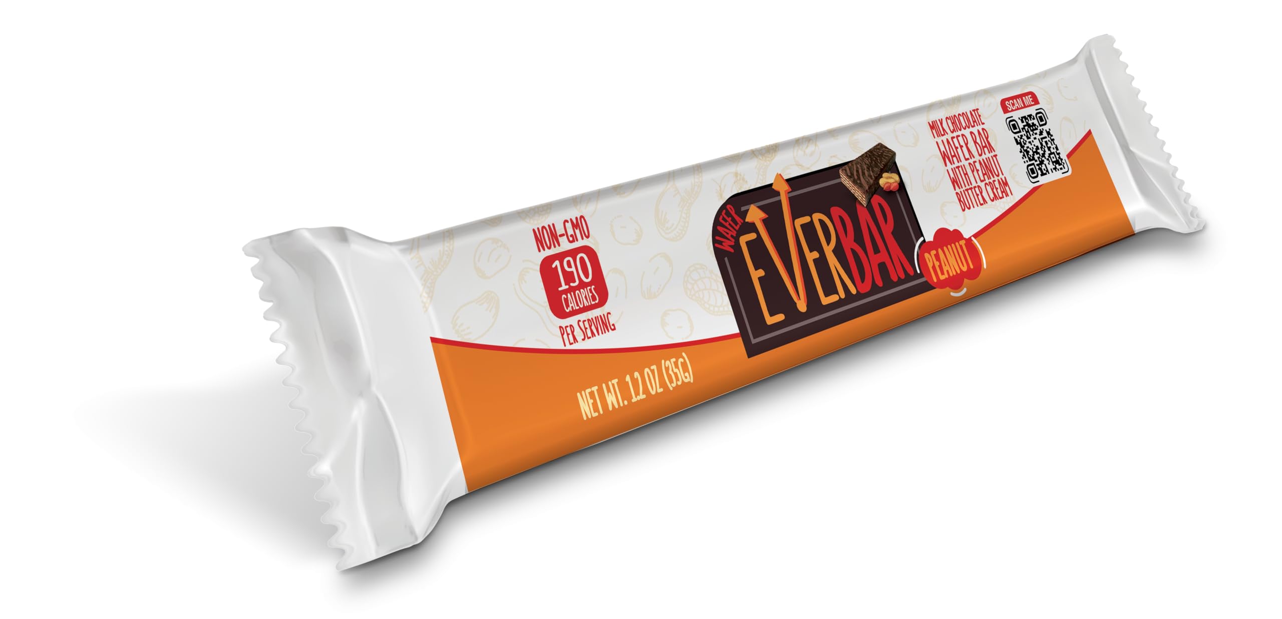 Amazon.com : EverBar - Milky Chocolate Bars With Peanut Butter Cream ...