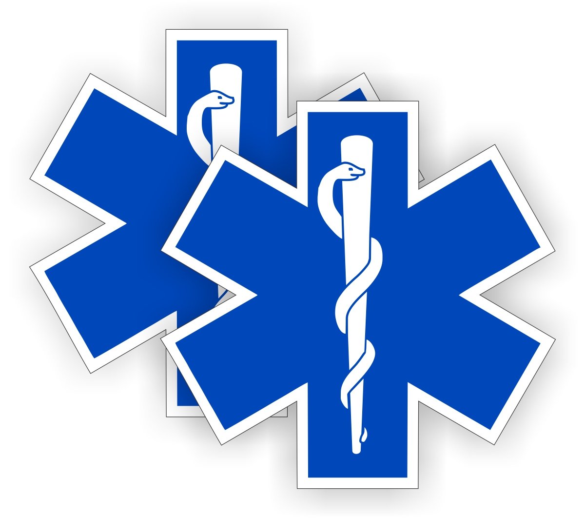 2 Star Of Life Hard Hat Stickers Fire Rescue Helmet | Desertcart KUWAIT