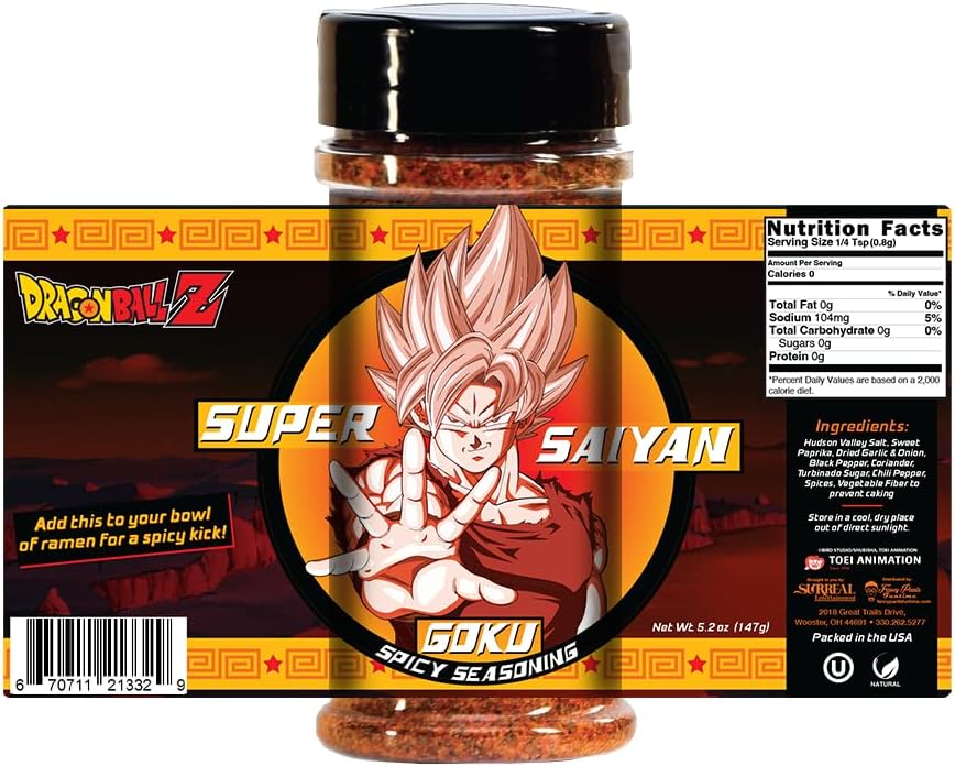 Amazon.com : Dragon Ball Z Goku Super Saiyan Anime Spicy Ramen ...