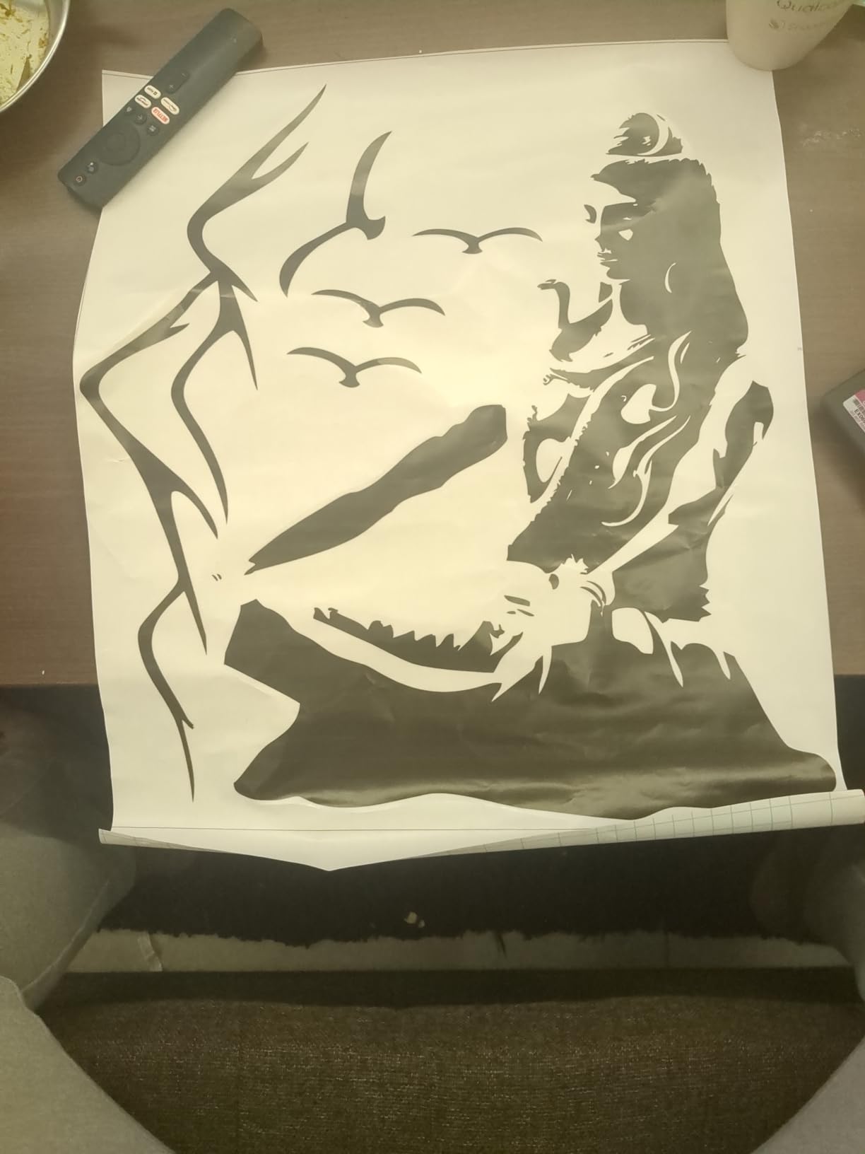 Shiva 'Shivji' Wall Sticker Standard Size - 73cm X 76cm Color ...