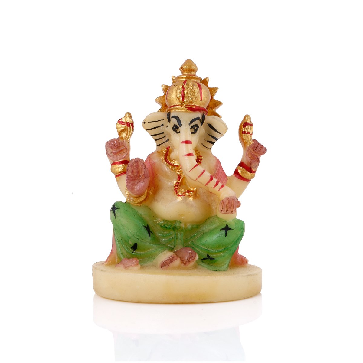 Craftvatika Lord Ganesh Statue For Car Dashboard Decor Handmade God ...