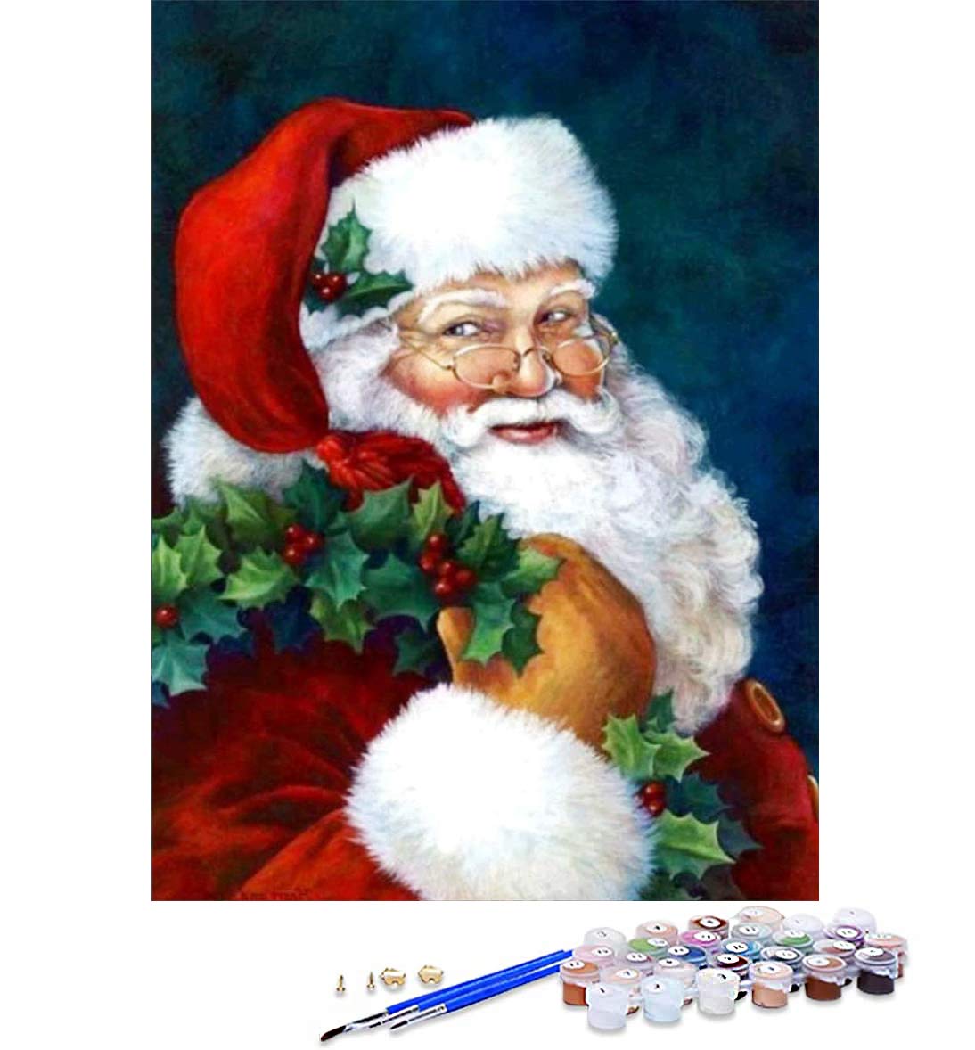 Santa Claus Acrylic Painting