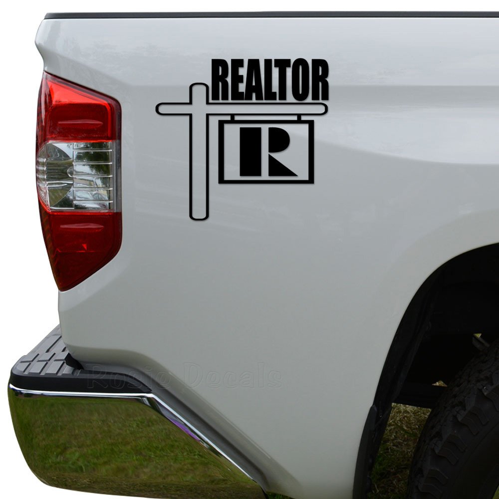 Amazon.com: Rosie Decals Real Estate Realtor Die Cut Vinyl Decal ...