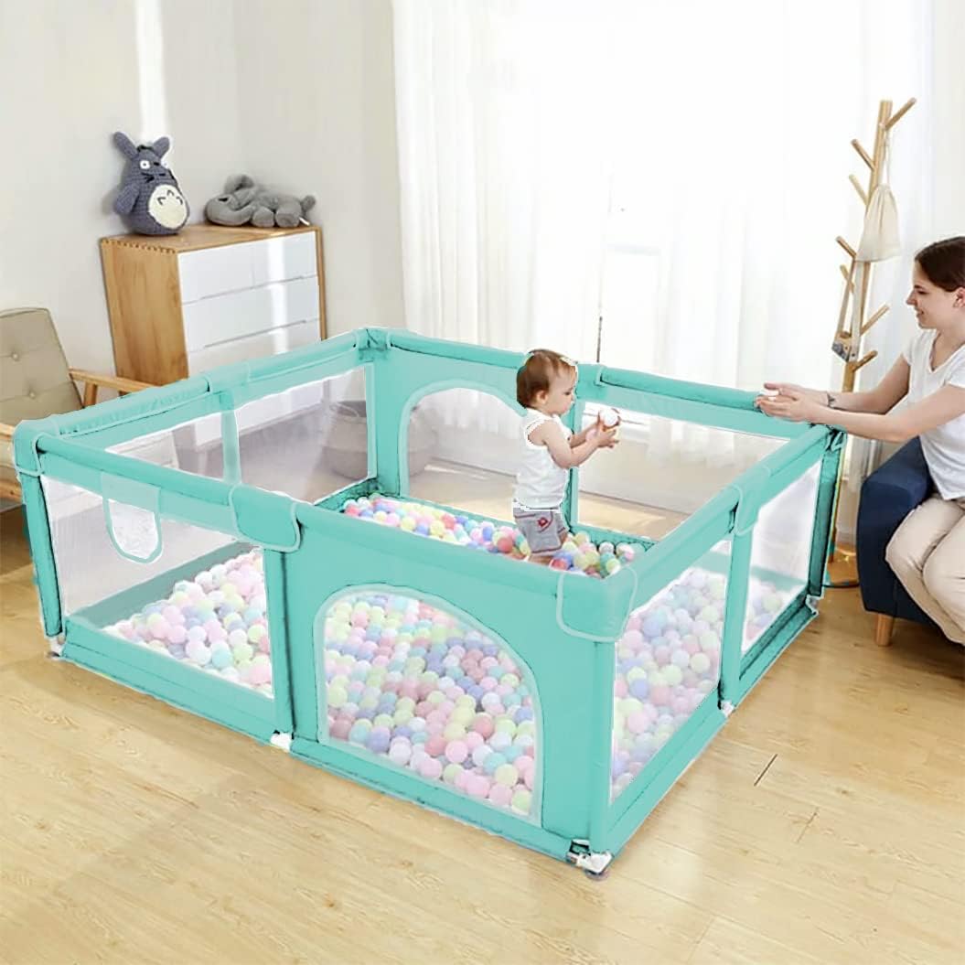 Corral para bebé Parque de Juegos Infantil con tapete de juegos y ...