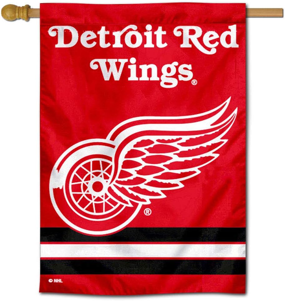 Amazon.com : Detroit Red Wings Two Sided House Flag : Sports & Outdoors