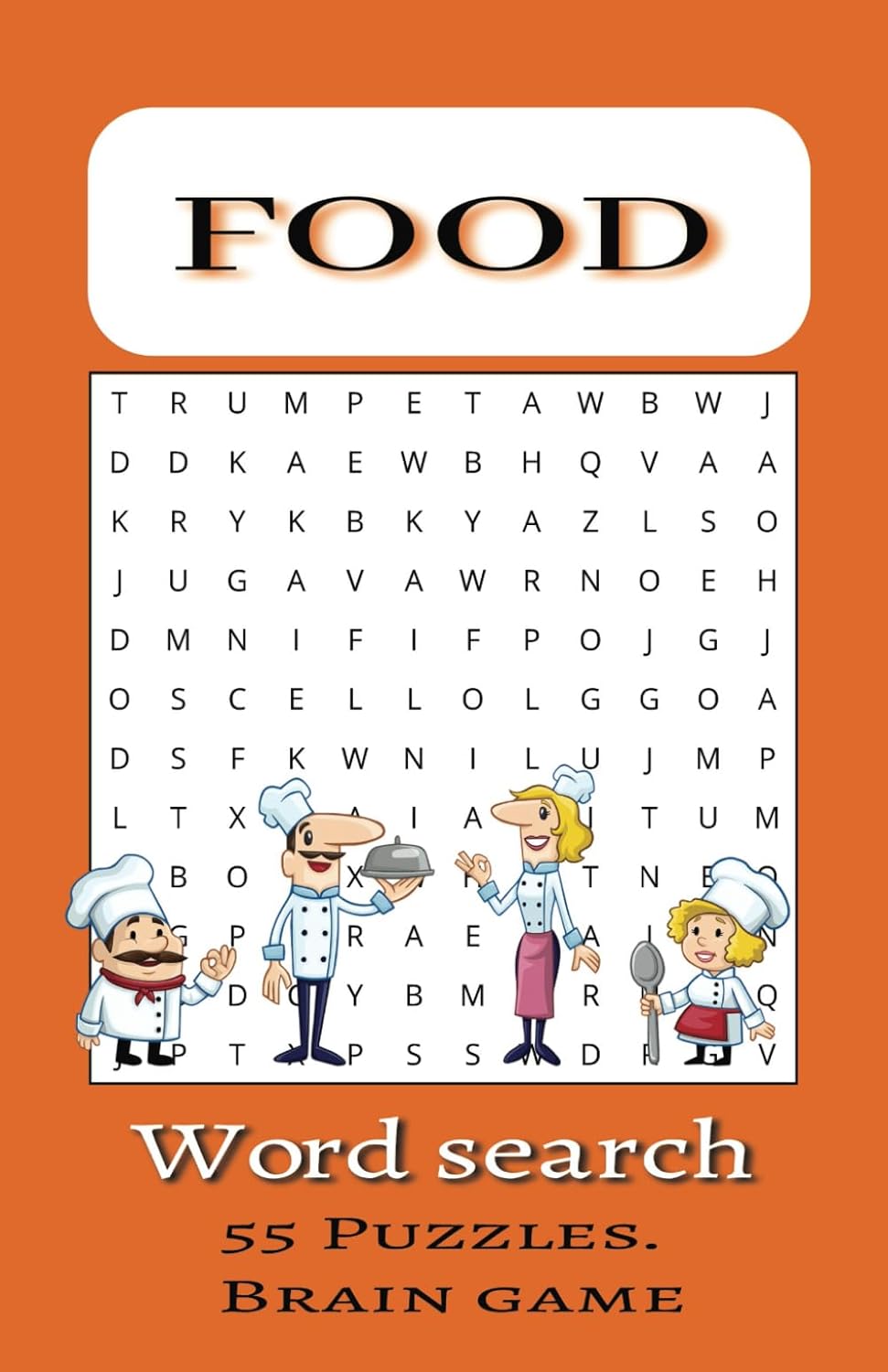 Food Word Search Puzzle Book: Food Themed Word Search Puzzle Book For ...