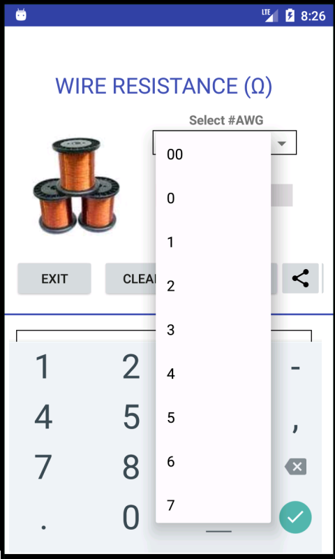 AWG - Wire Resistance - Calculator - App on Amazon Appstore