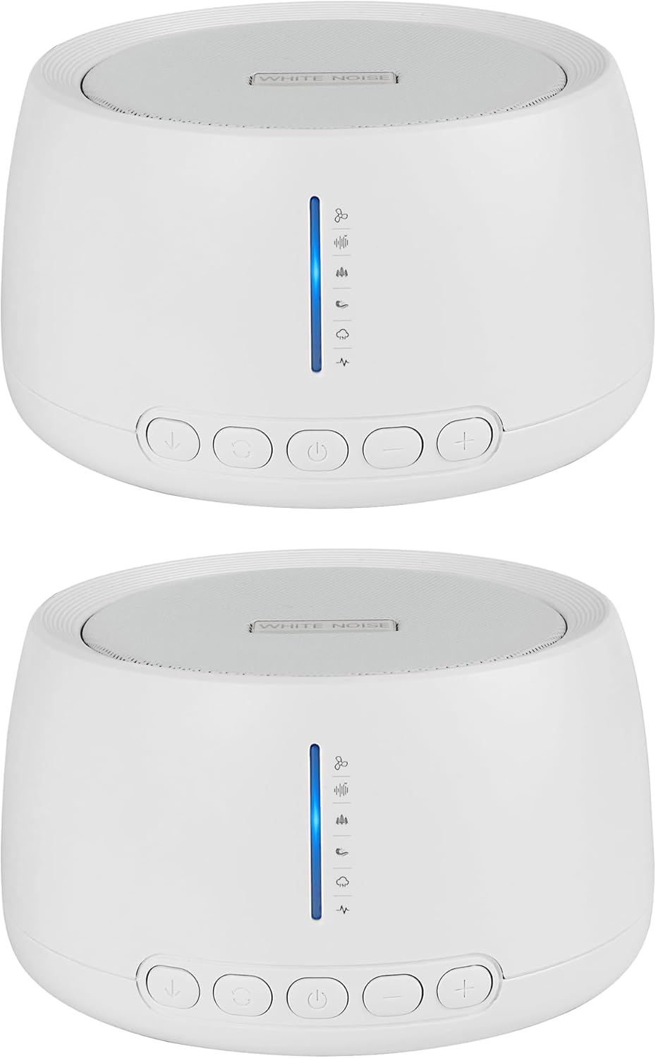 Amazon.com: White Noise Machine 2PCs Set with Aesthetic Acrylic Stand ...