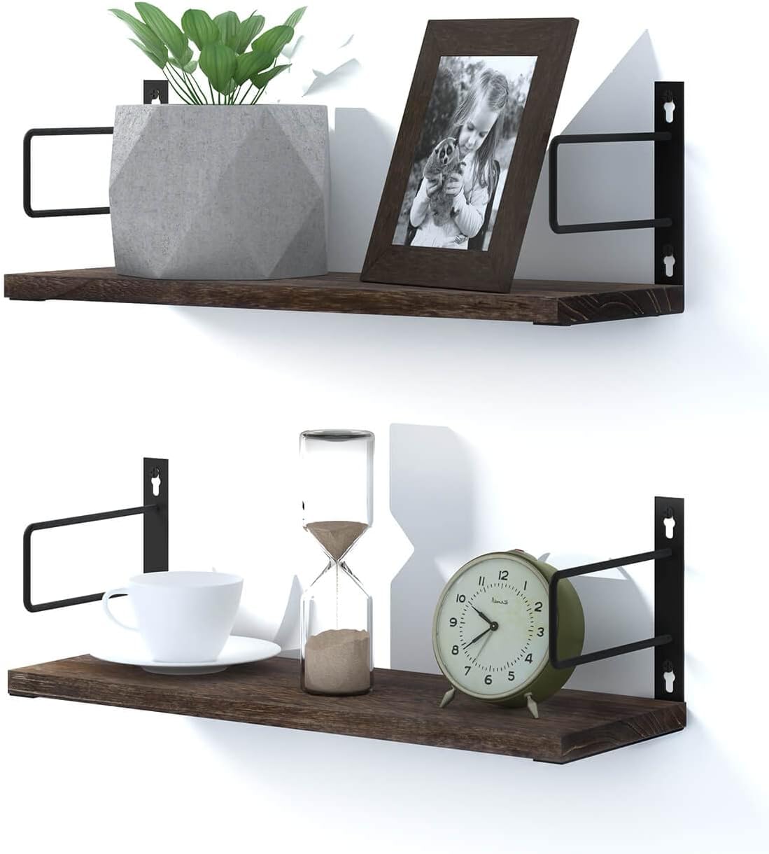 Amazon.com: Eifiwot Floating Shelves Wall Mounted Set of 2, Wall Shelf ...