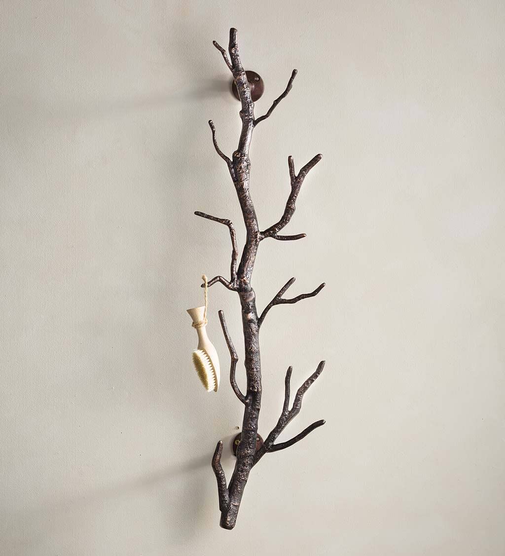 Vivaterra Recycled Metal Branch Wall Rack, 5'L x 17" W x 6.5" D ...