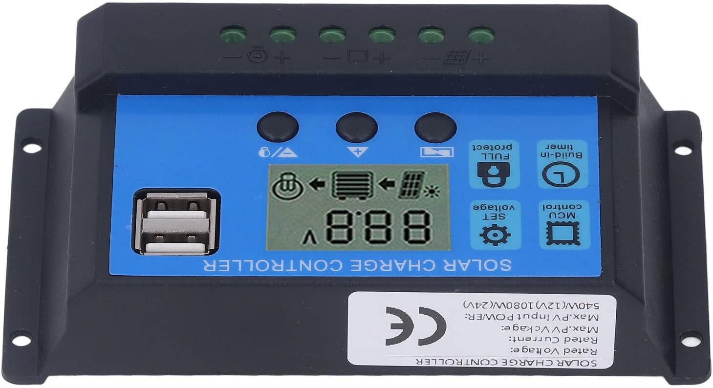 Solar Panel Regulator PWM LCD Display 12V 24V Adjustable Parameter solar-panel-regulator-pwm-lcd-display-12v-24v-adjustable-parameter