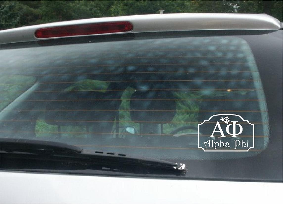 Amazon.com: Alpha Phi Car Decal wall saying vinyl lettering art decal ...