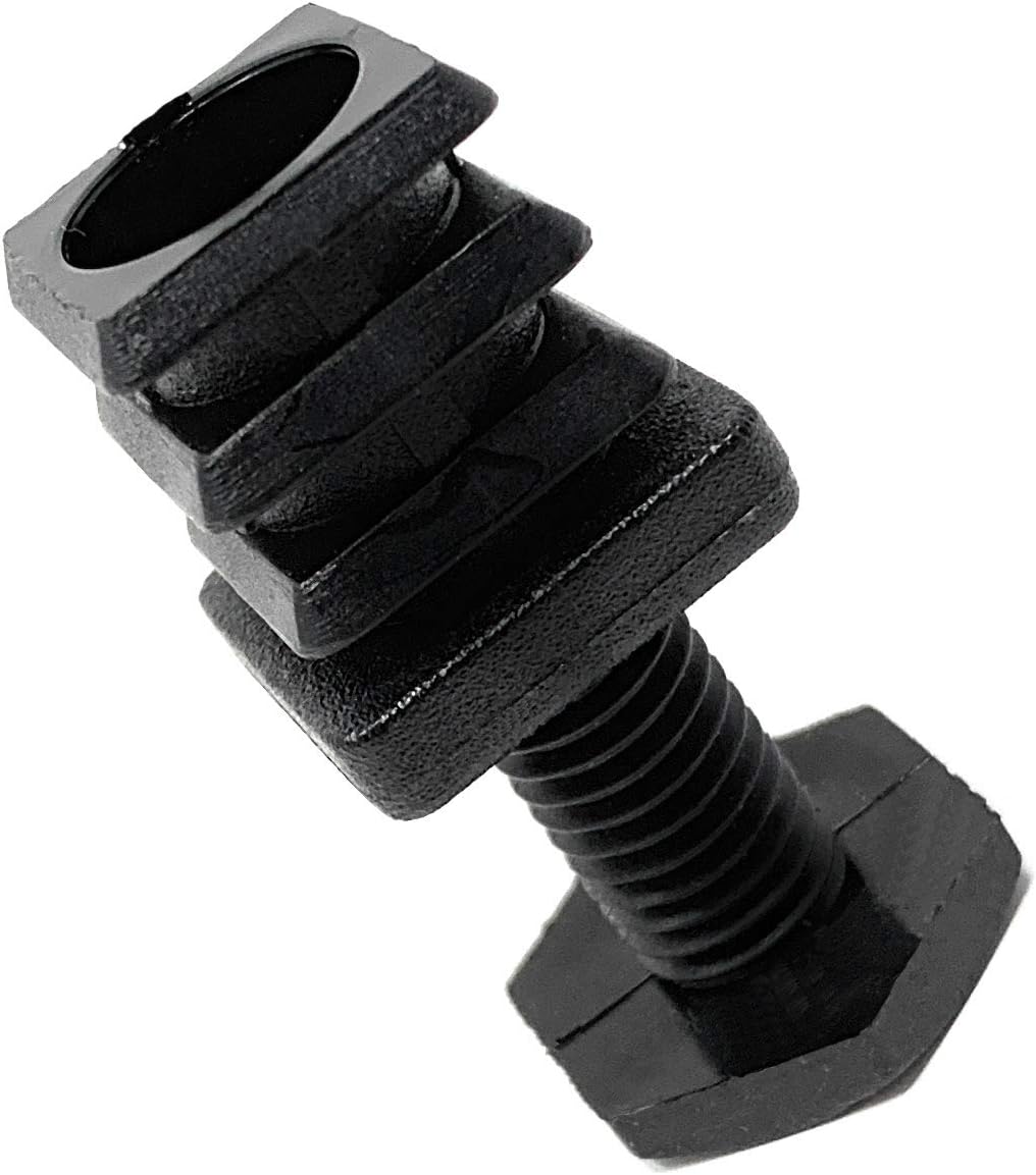 Design61 10 x Square Pipe Plugs Adjusting Plugs 20 x 20 mm with Slats ...