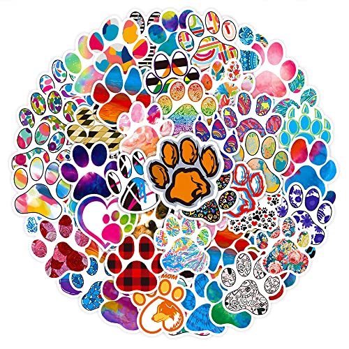 Paw Print Stickers for Laptop (50 PCS),Gift for Children Teens Adults ...