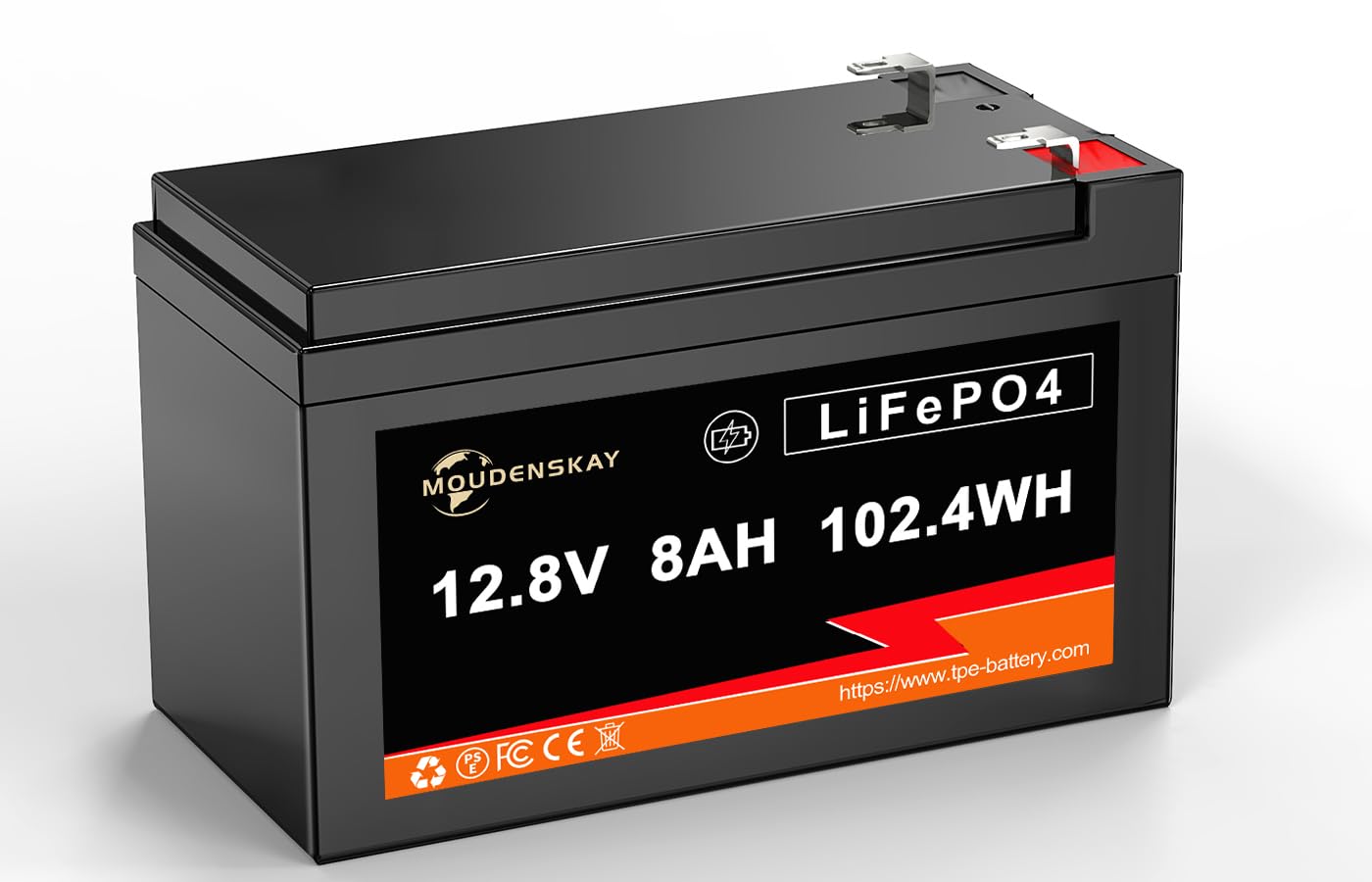 Ultra Thin Lithium Ion Phosphate Lifepo4 Batteries 12v 8ah For Medical