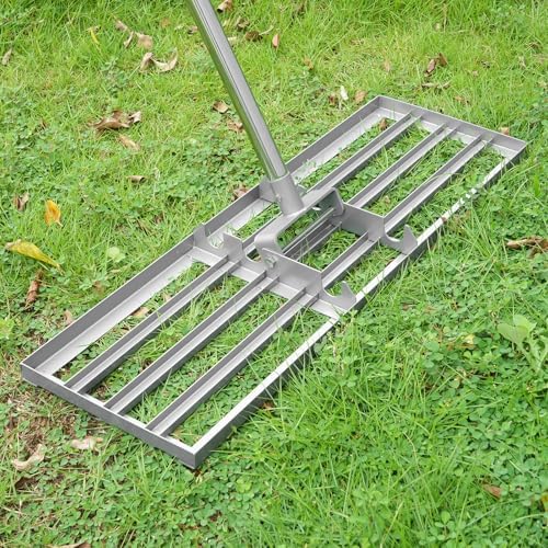 Rasen Nivellierrechen, Garten Rasen Rakel mit 190cm Verdickung ...