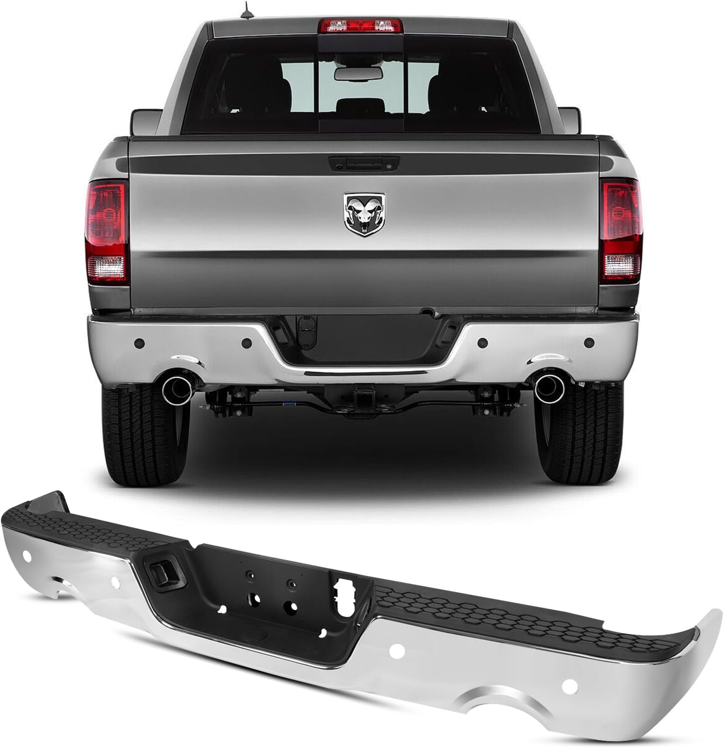 Amazon.com: BUMPERS THAT DELIVER - Chrome, Steel Rear Step Bumper ...