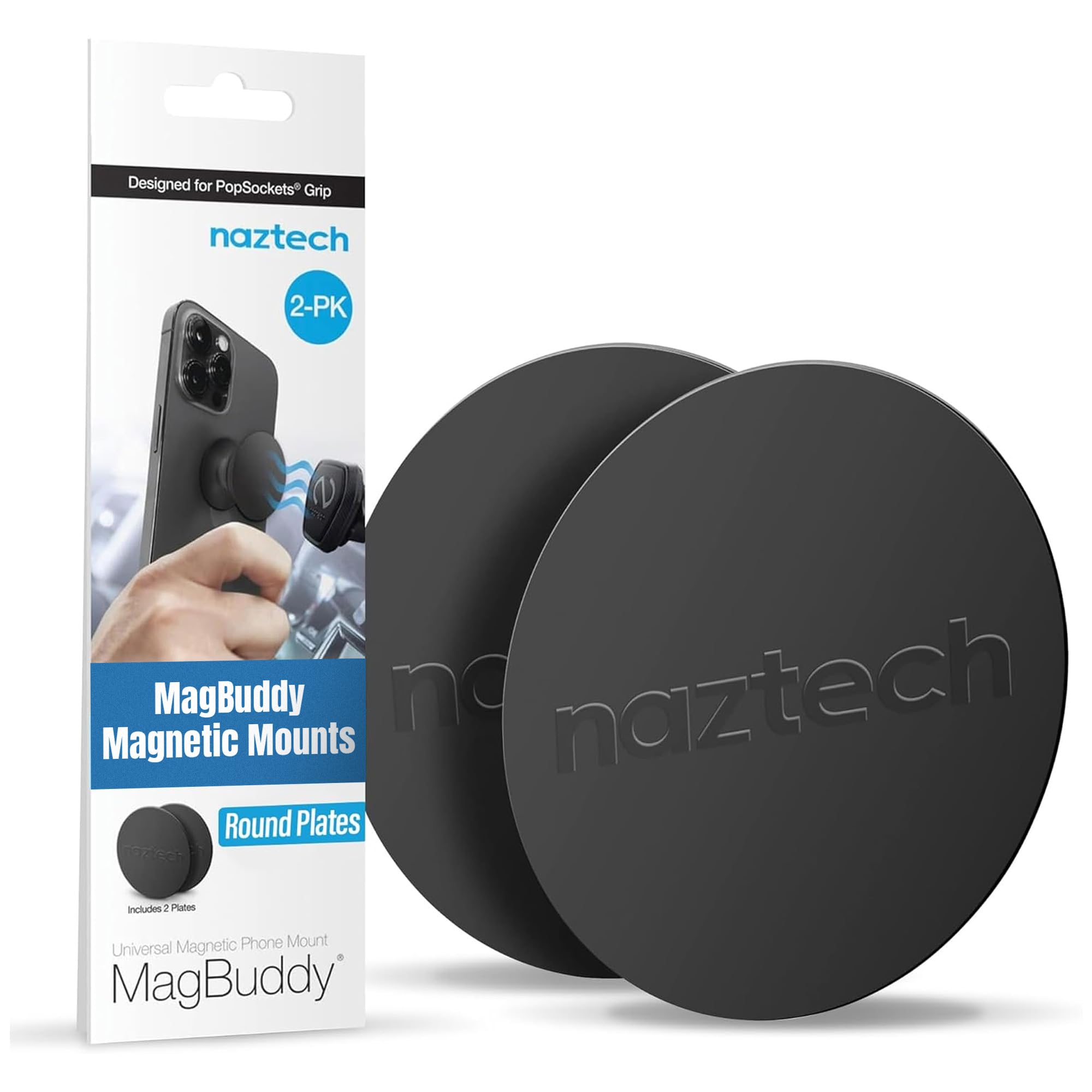 Amazon.com: Naztech Magnetic Phone Mount Replacement Phone Magnet Plate ...