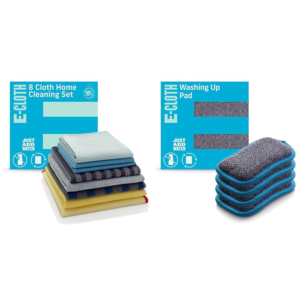 Amazon.com: E-Cloth Home Cleaning Set + Washing Up Pads : Health ...