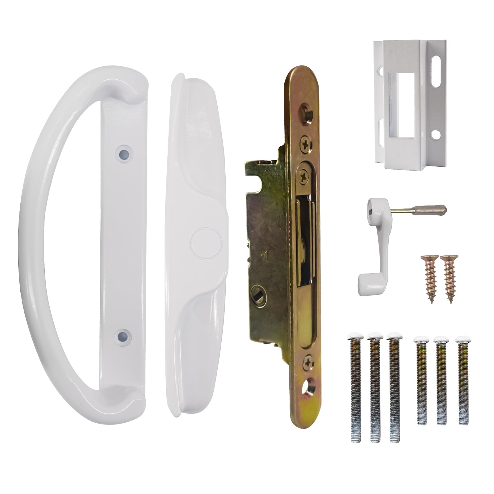 Teilmix Sliding Patio Door Handle Set Zinc Diecast with Mortise Lock ...