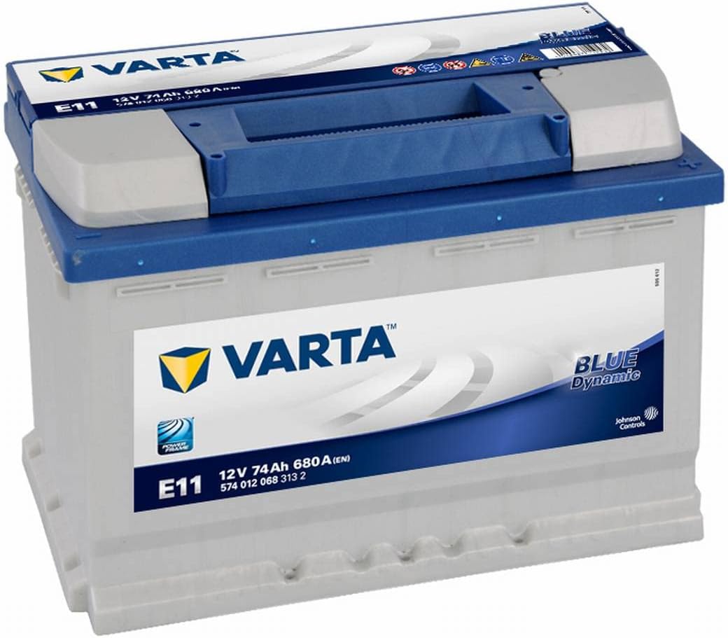 Varta Blue Dynamic E11 Car Battery, 574 012 068 3132, 12V, 74Ah, 680A ...