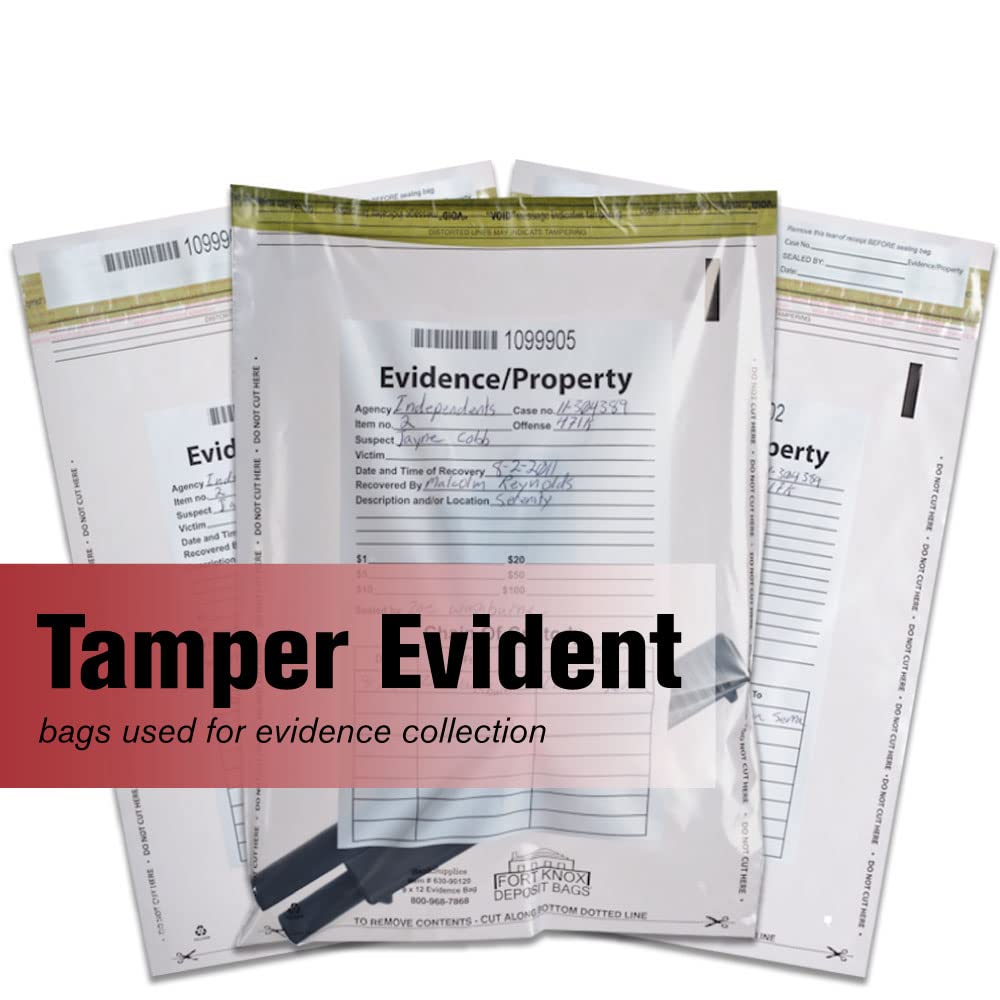 Snapklik.com : Clear Evidence Bags Case Of 500 9W X 12H Tamper Evident ...