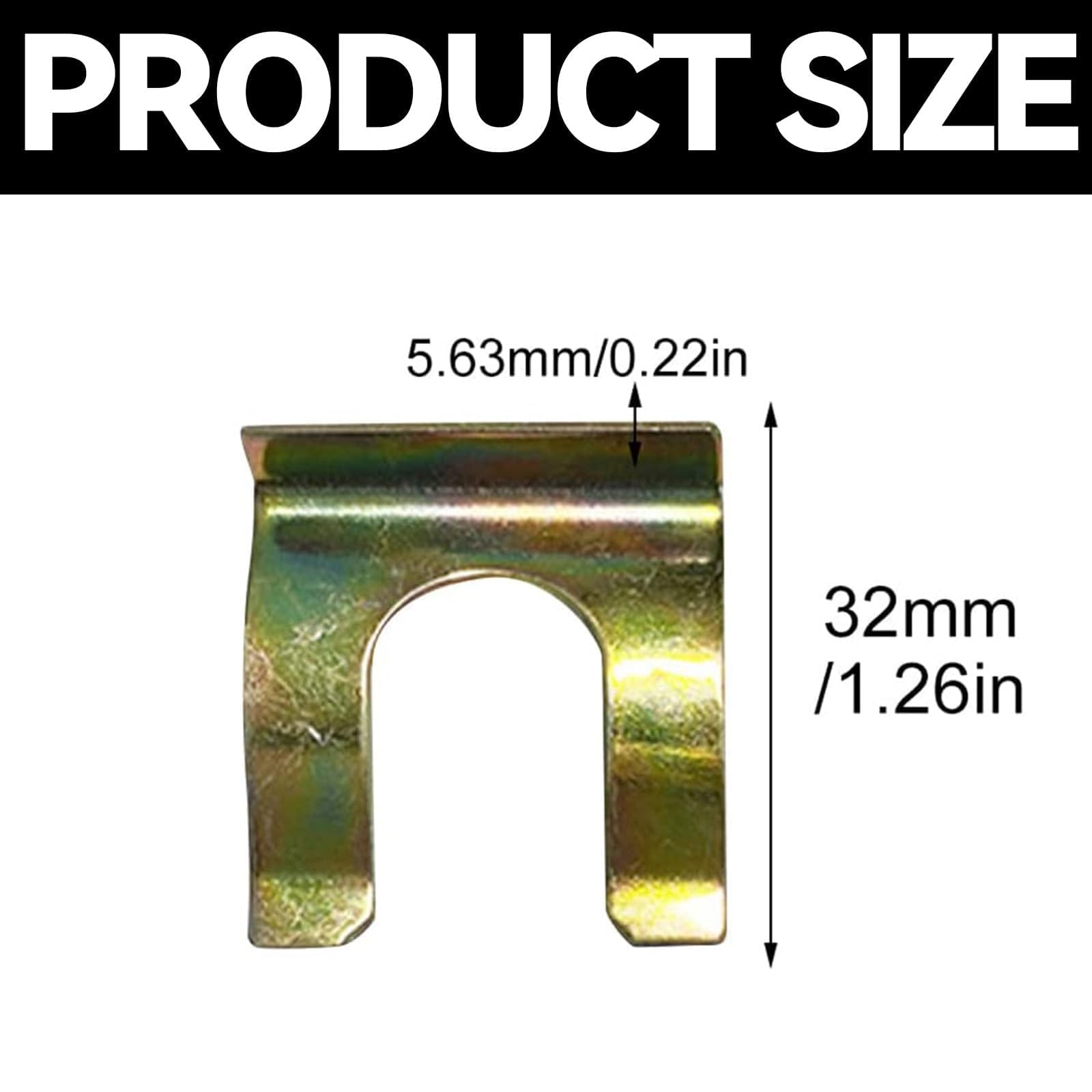 Brake Hose Clamp Worgeous 20pcs Brake Cable Clip For Car U-Shaped ...
