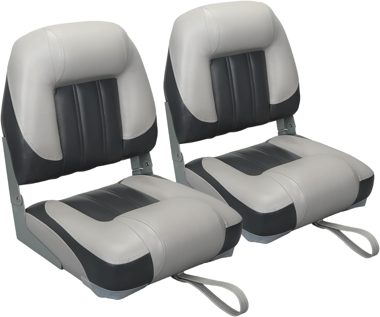 Amazon.com: OWEMTECH Low Back Boat Seat 2 Packs, Fold-Down Fishing Boat ...