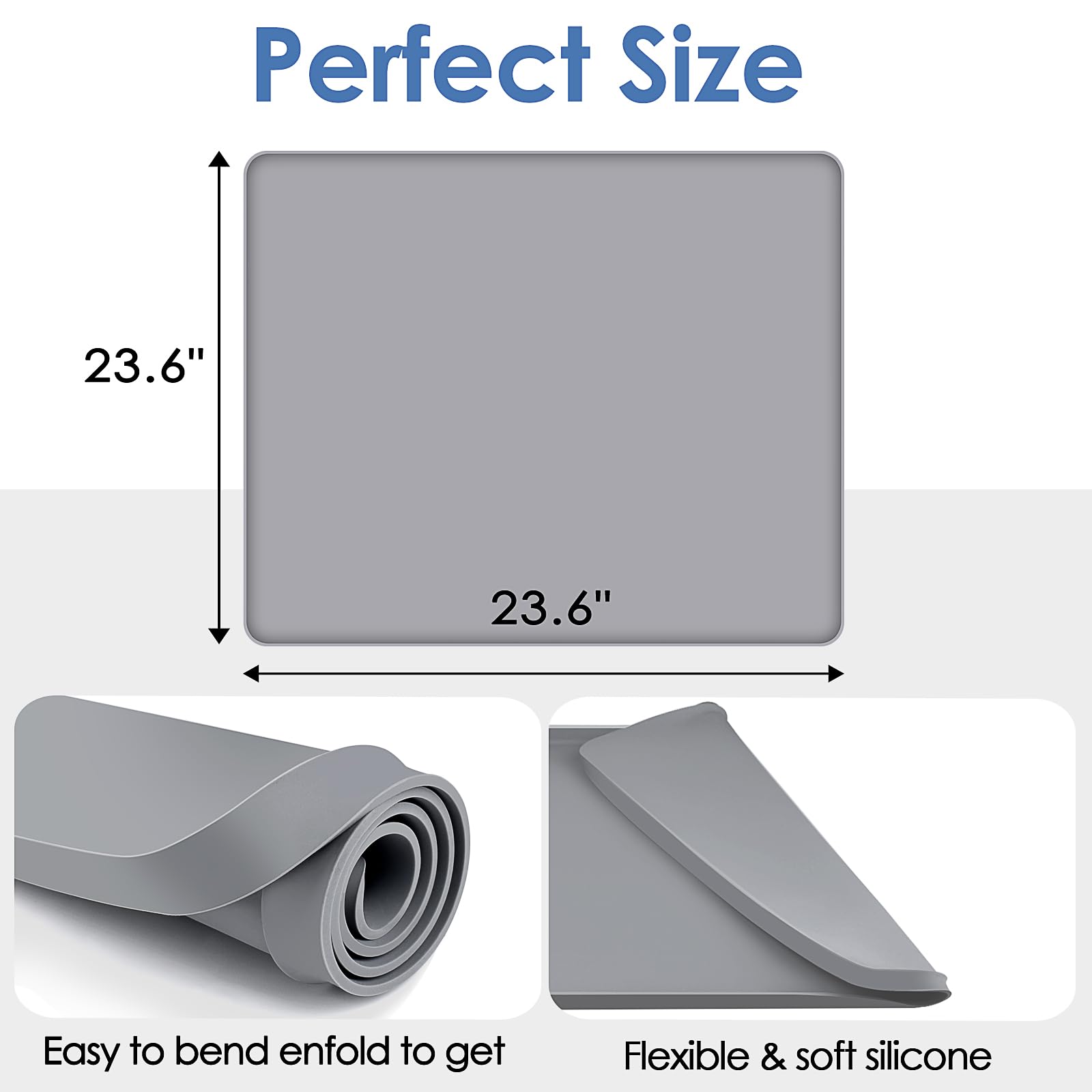 Snapklik.com : TOHONFOO Mini Fridge Silicone Mat