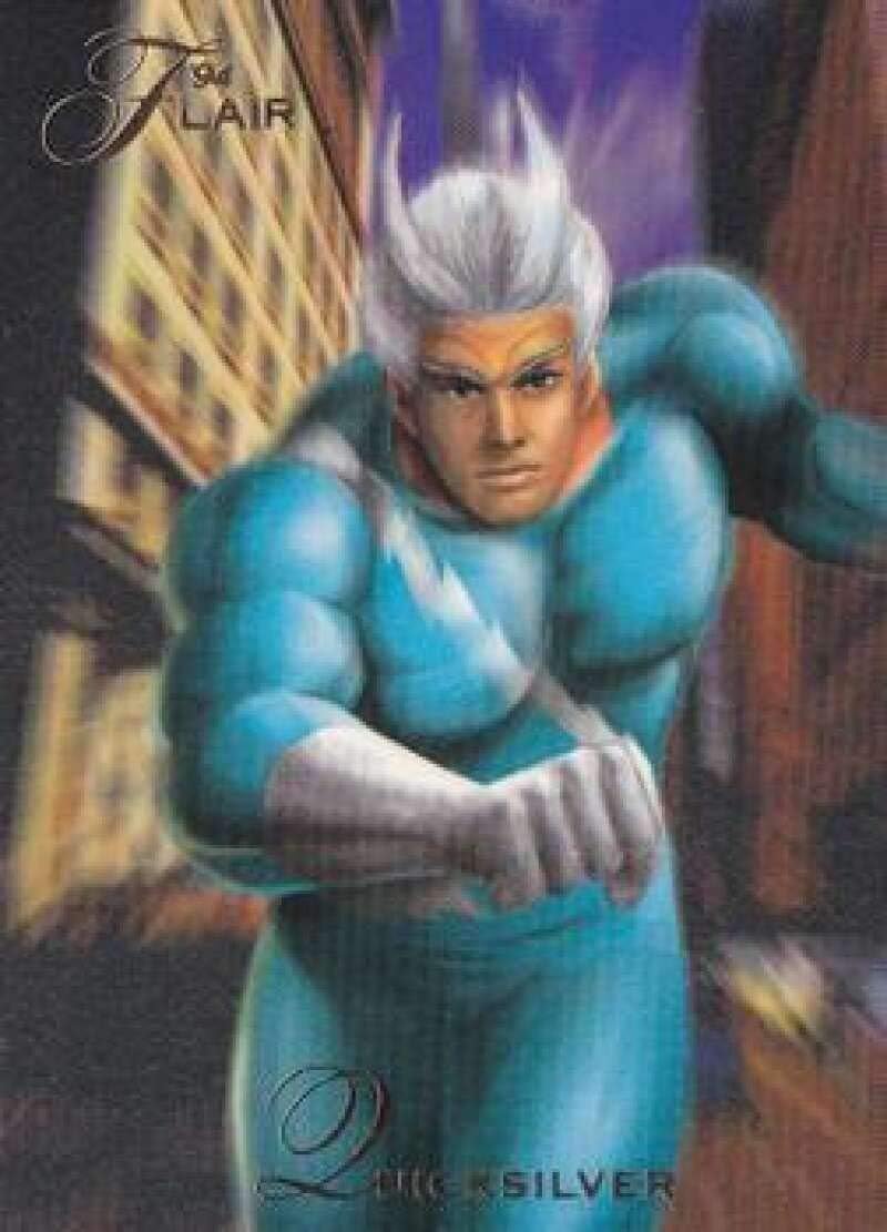1994 Flair Marvel #13 Quicksilver Official Entertainment Trading Card ...