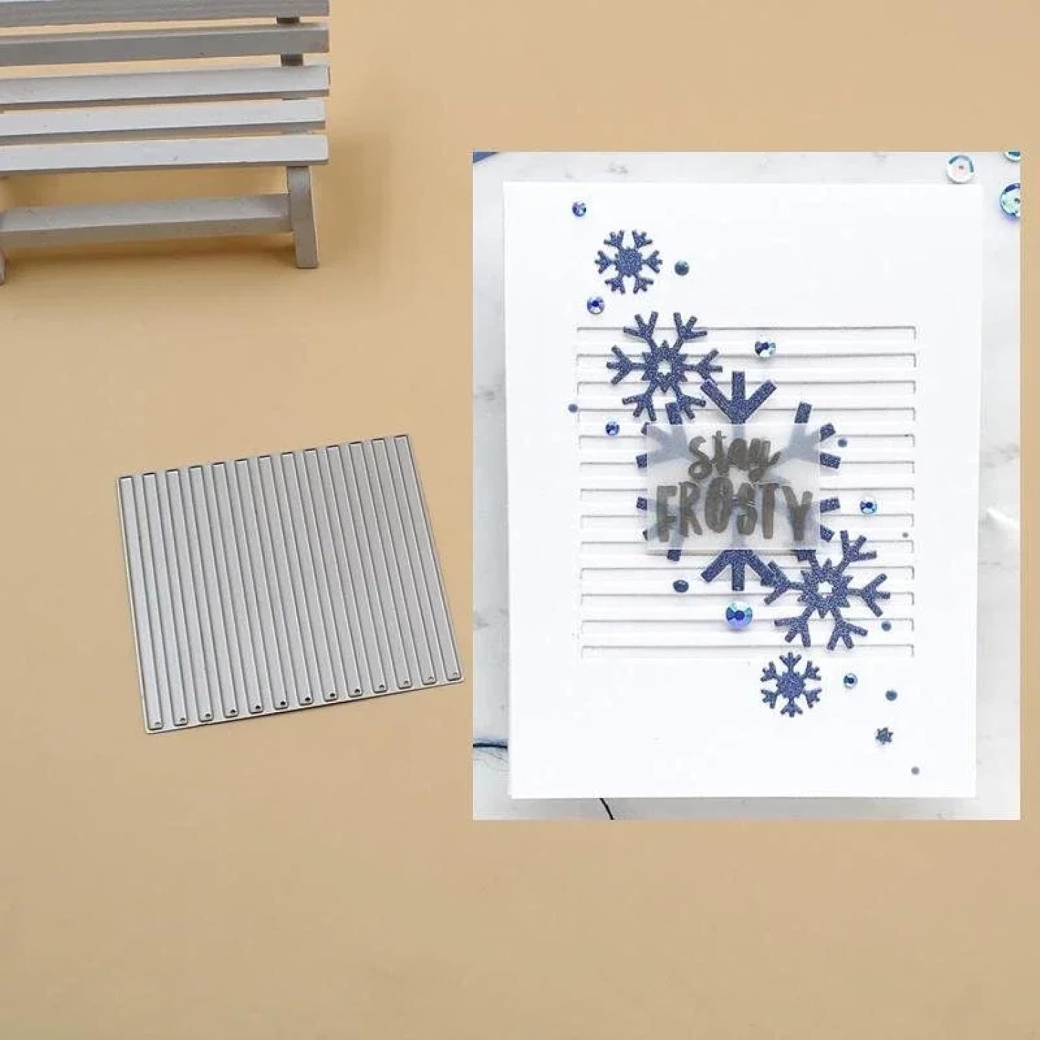 Amazon.com: Crafts Cutting Dies,Die Cuts for Card Making,8x8cm Square ...