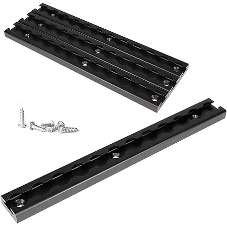 Amazon.com: Mytee Products 4 Pcs of 12 inch Black L Track Rail & 8 Pcs ...