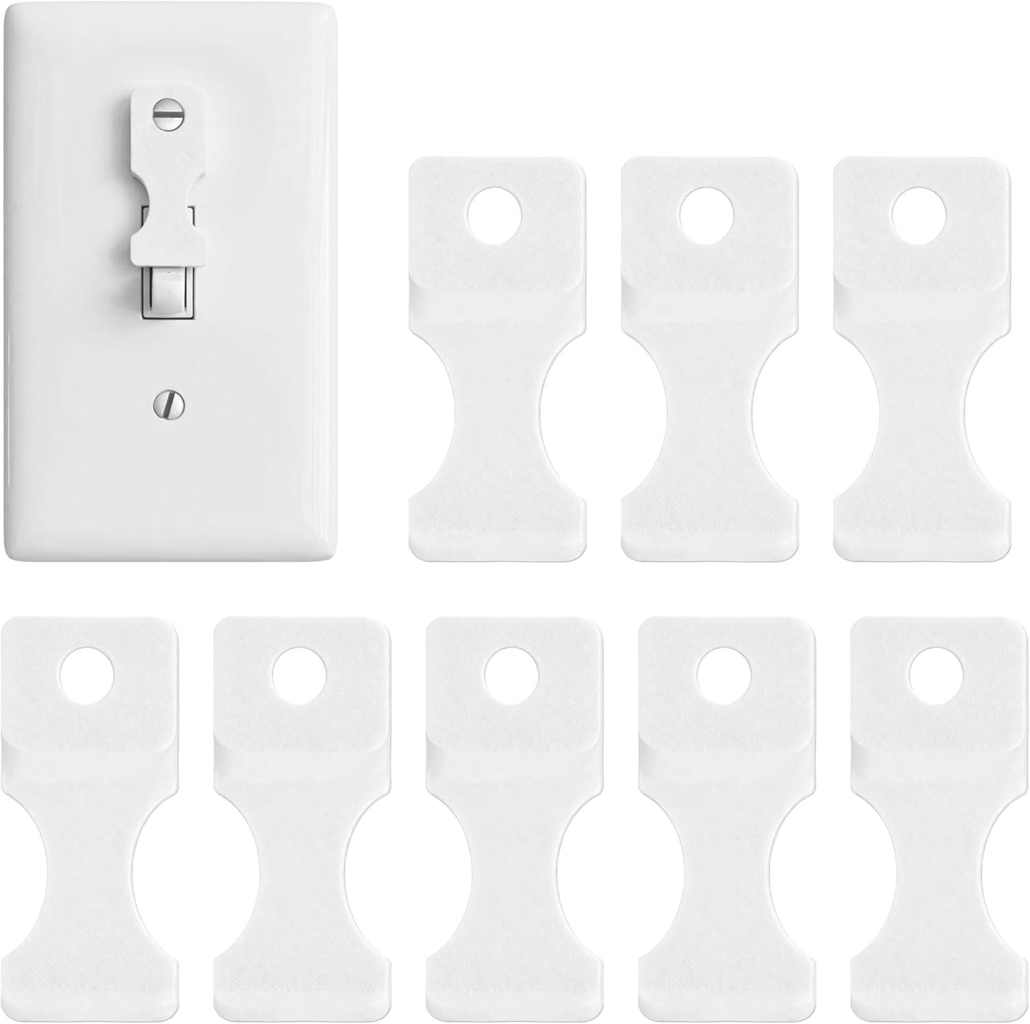 8-Pack Toggle Switch Guard Covers Wall Plates – White Safety Covers for ...