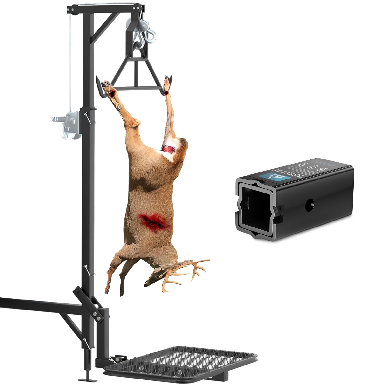 Amazon.com: CROSSHIP Hitch Game Hoist with Lifting System Platform ...