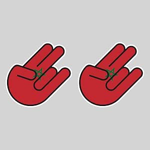 Amazon.com: Two Pack Moroccan Shocker Sticker Die Cut Decal Self ...