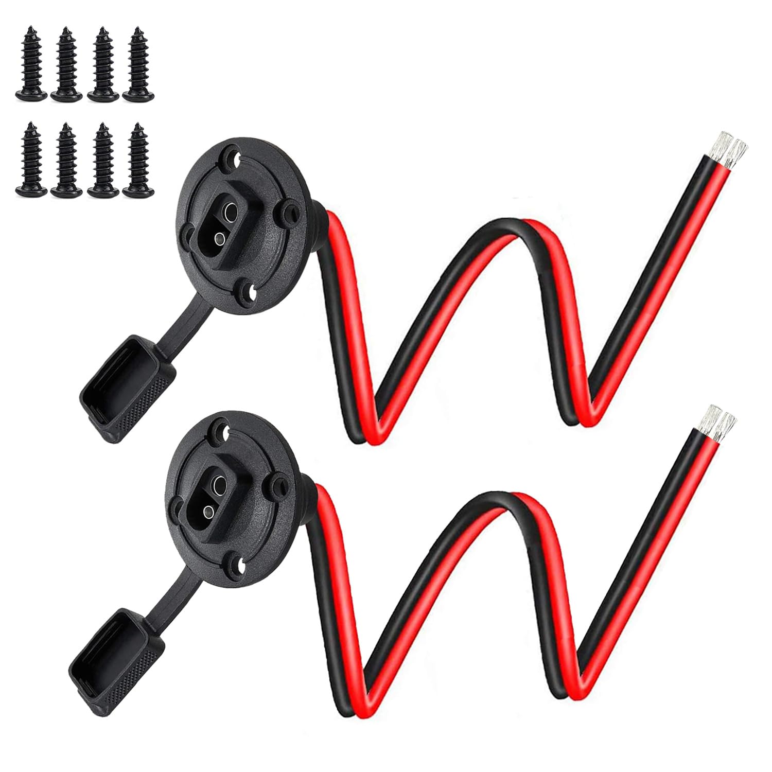 Amazon.com: NEWNEWLIU SAE Connector,Power Socket Sidewall Port,12AWG ...