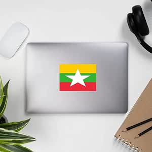 Amazon.com - Burma National Flag Stickers for Laptop,Water Bottles ...