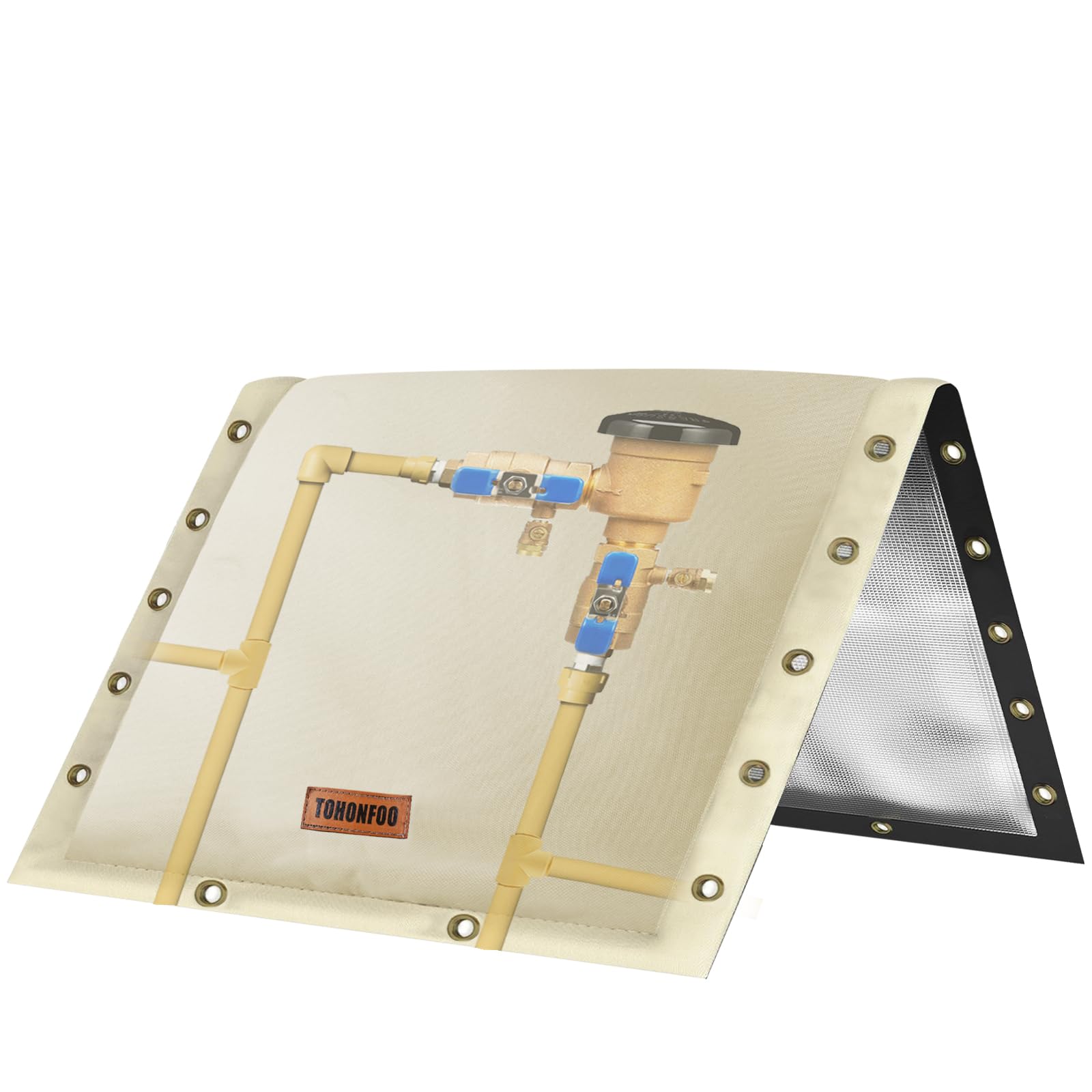 3-Way Opening Backflow Preventer Pipe Insulation Cover (5°F ...