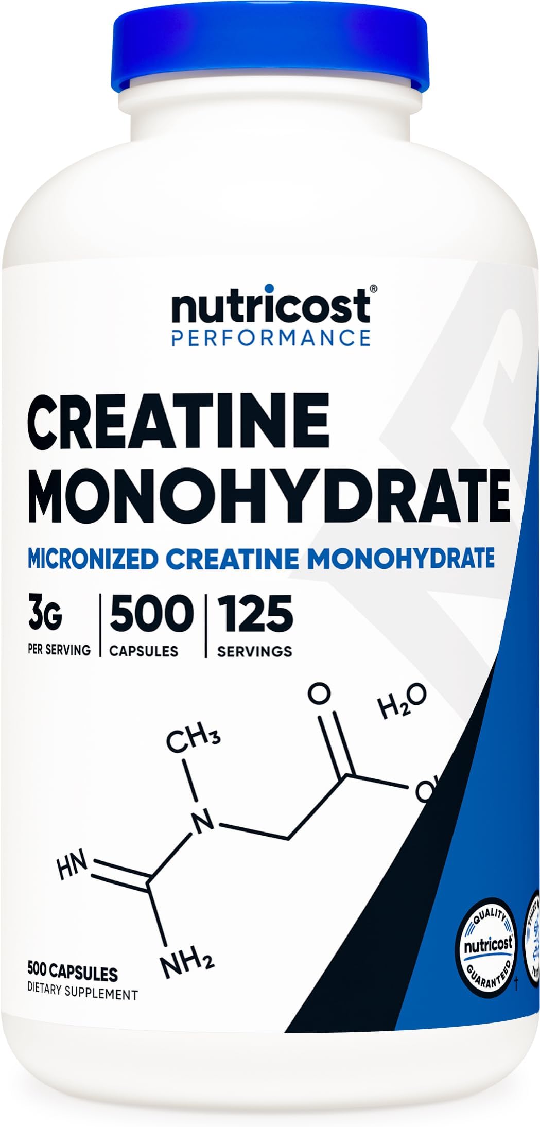 Amazon.com: Nutricost Micronized Creatine Monohydrate 3,000mg 500 ...