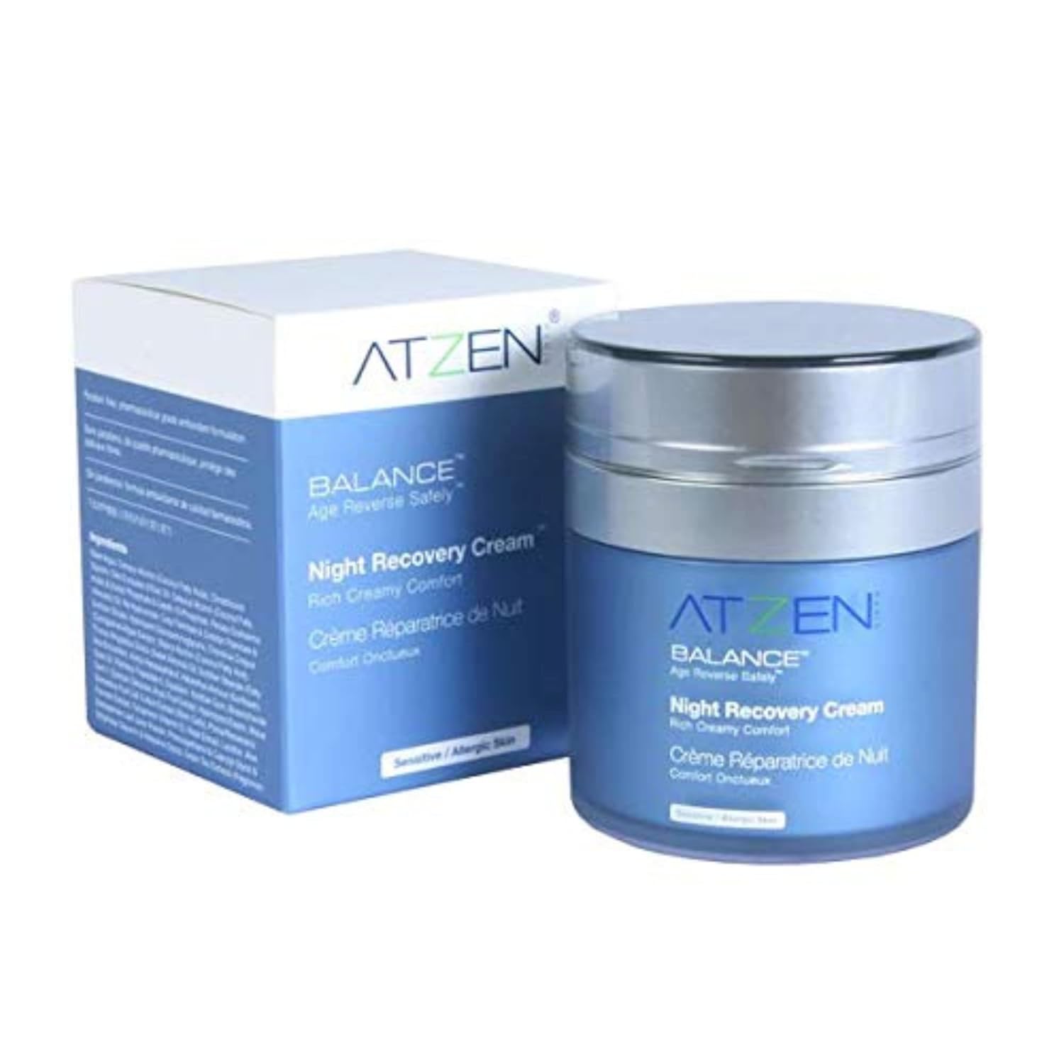 Amazon.com: ATZEN Balance Night Recovery Cream | Organic Face & Eye ...
