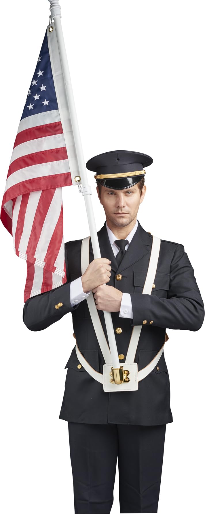Snapklik.com : Double Strap Honor Guard Parade Flag Carrier Sling ...