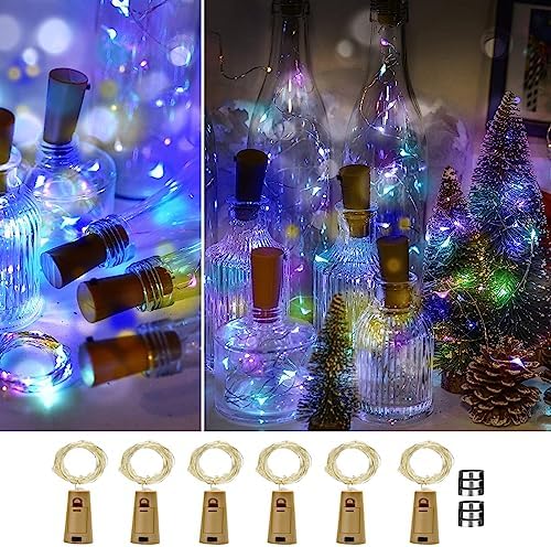 Amazon.com: leegoal LED Cork Bottle Lights, Waterproof Rechargeable USB ...