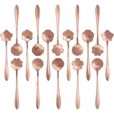 Amazon.com: 16 Pcs Teaspoon Tea Spoons, ESRISE Stainless Steel Coffee ...